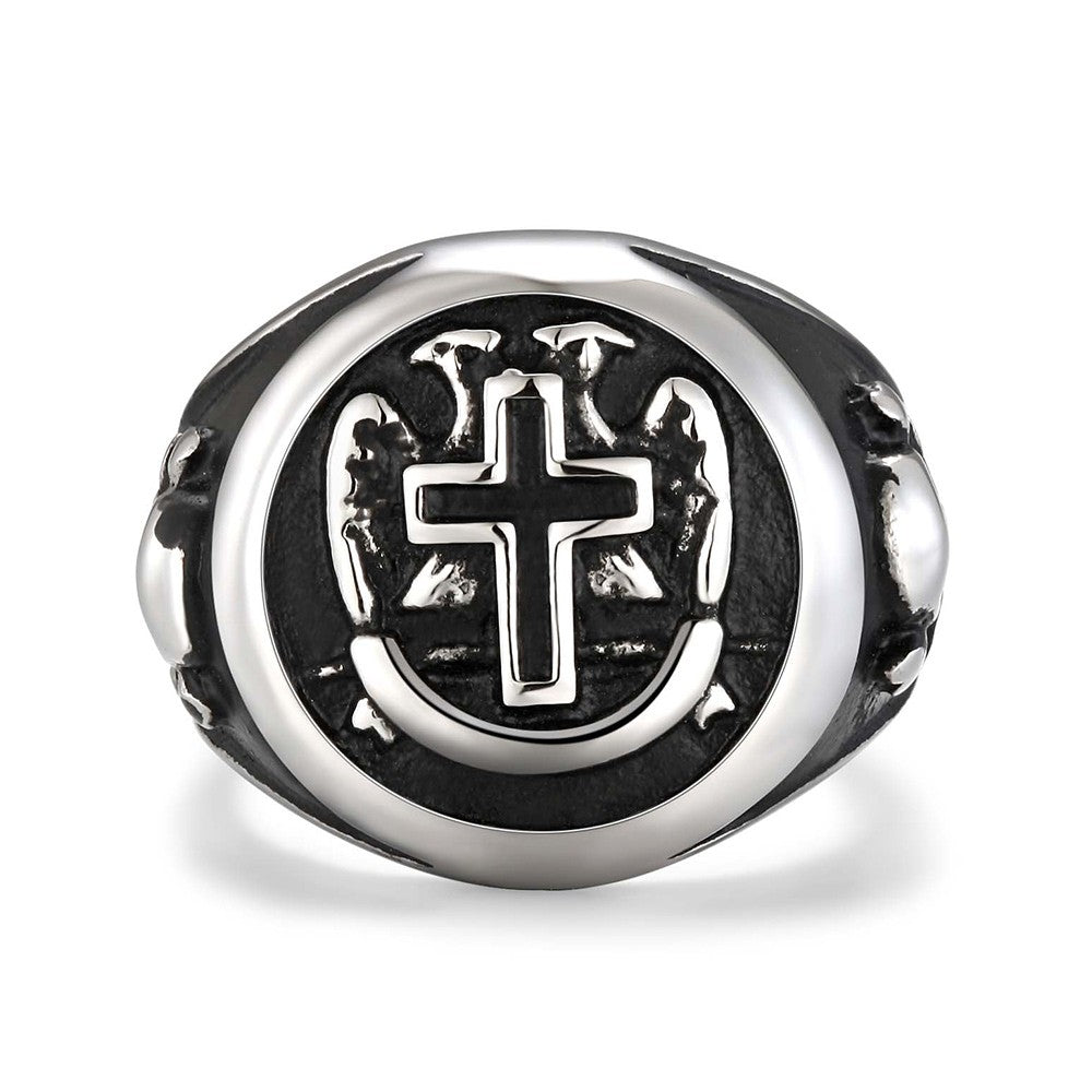 Stainless Steel Cross Rings for Men – Findurings